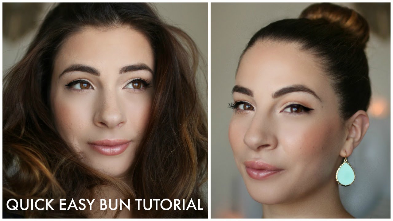 Sleek High Bun Tutorial - YouTube