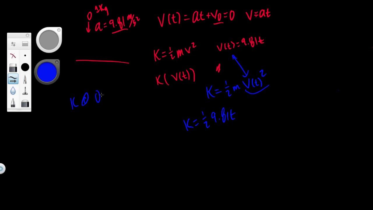 Applied Math Example - Algebra Composite Function - Kinetic Energy and ...