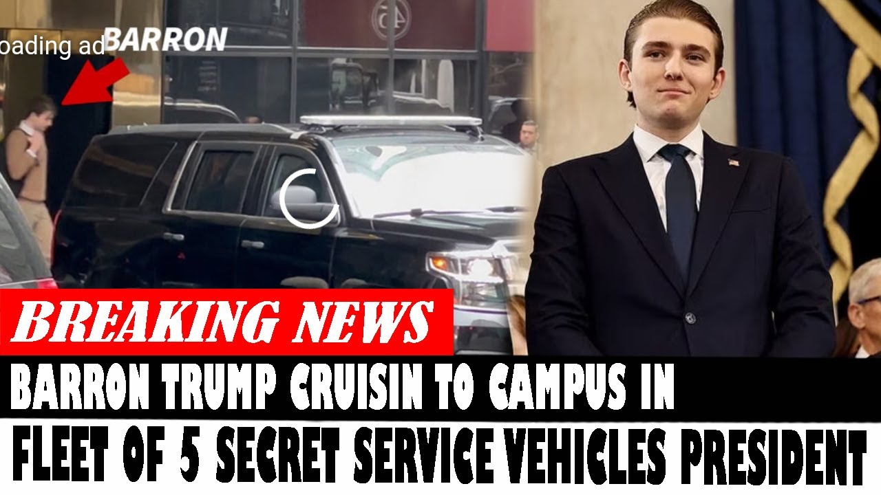 Barron Trump Cruisin To Campus In Fleet Of 5 Secret Service Vehicles ...