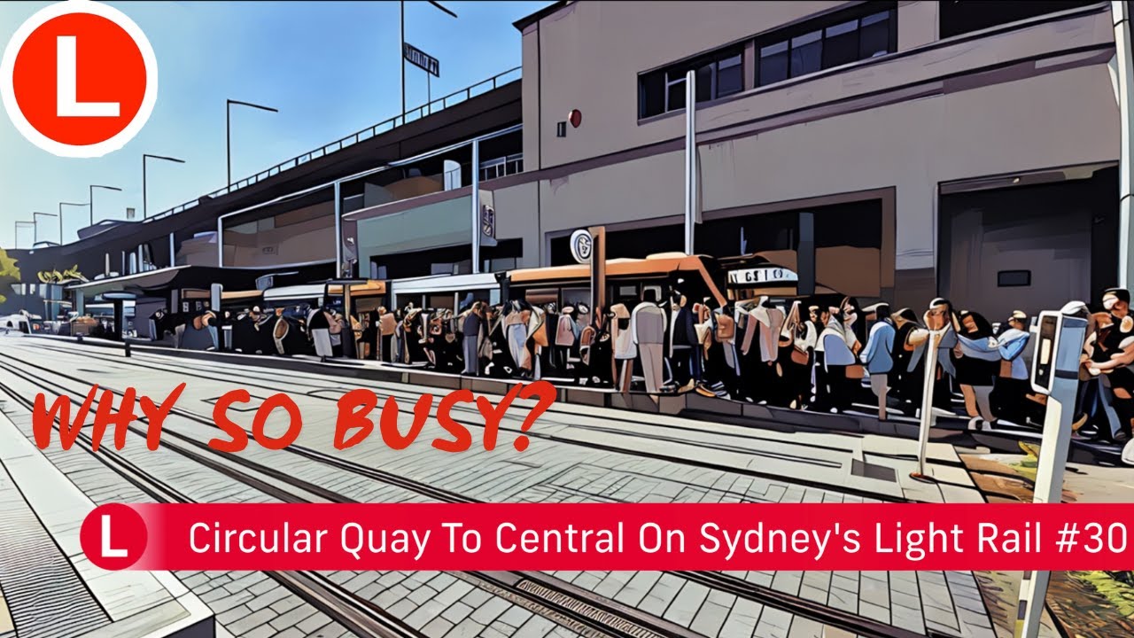 Circular Quay To Central On Sydney's Light Rail #30 - YouTube