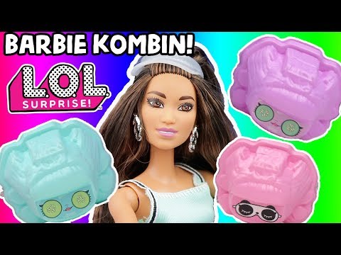 BARBİE KOMBİN CHALLENGE - GERÇEK SAÇLI LOL MASKELERİNİN İÇİNDEN NE ÇIKARSA KOMBİN Bidünya Oyuncak