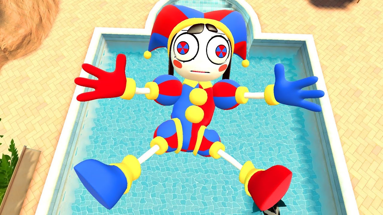 The Amazing Digital Circus Pomni Ragdoll Jumps & Falls (GMOD) Episode ...