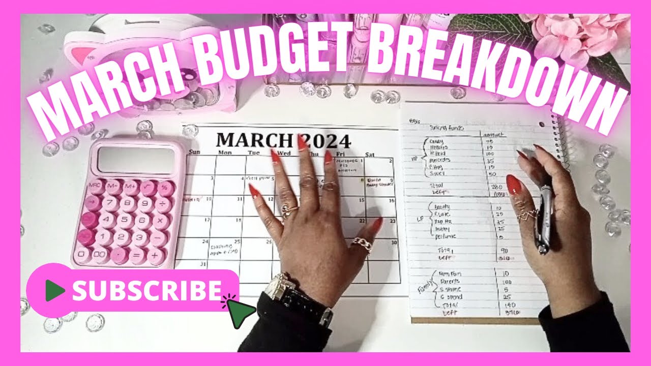 MONEY MANAGEMENT MADNESS| MY MARCH BUDGET BREAKDOWN| #cashstuffing # ...