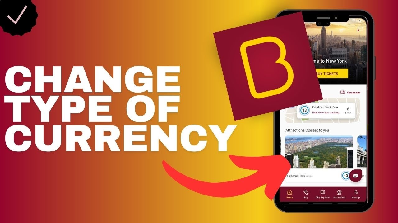 How to change the type of currency in the Big Bus Tours app? - YouTube