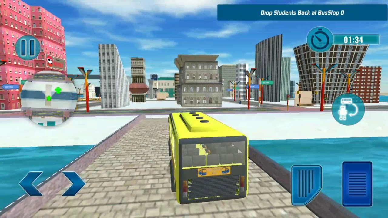 GAME MODERN FLAYING ROBOT BUS DRIVE | ANDROID GM 1 ANDROID GAMEPLAY ...