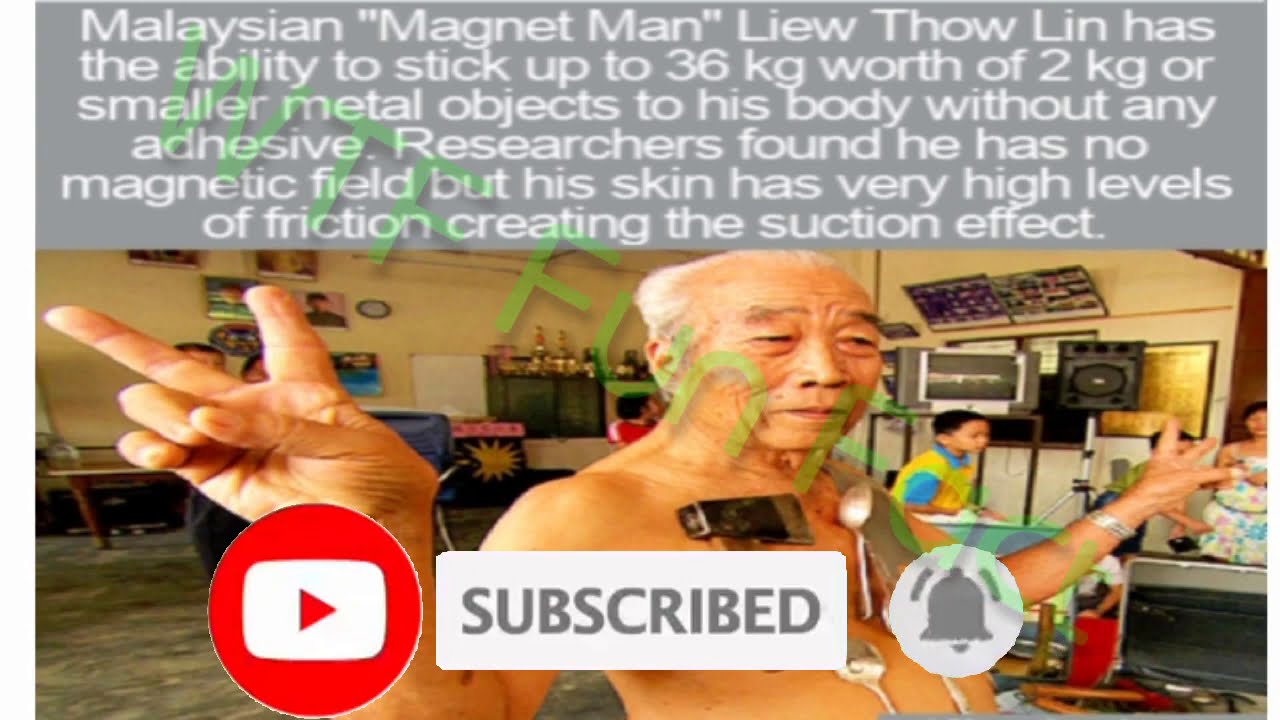 Magnetic man | Guinness world record | - YouTube