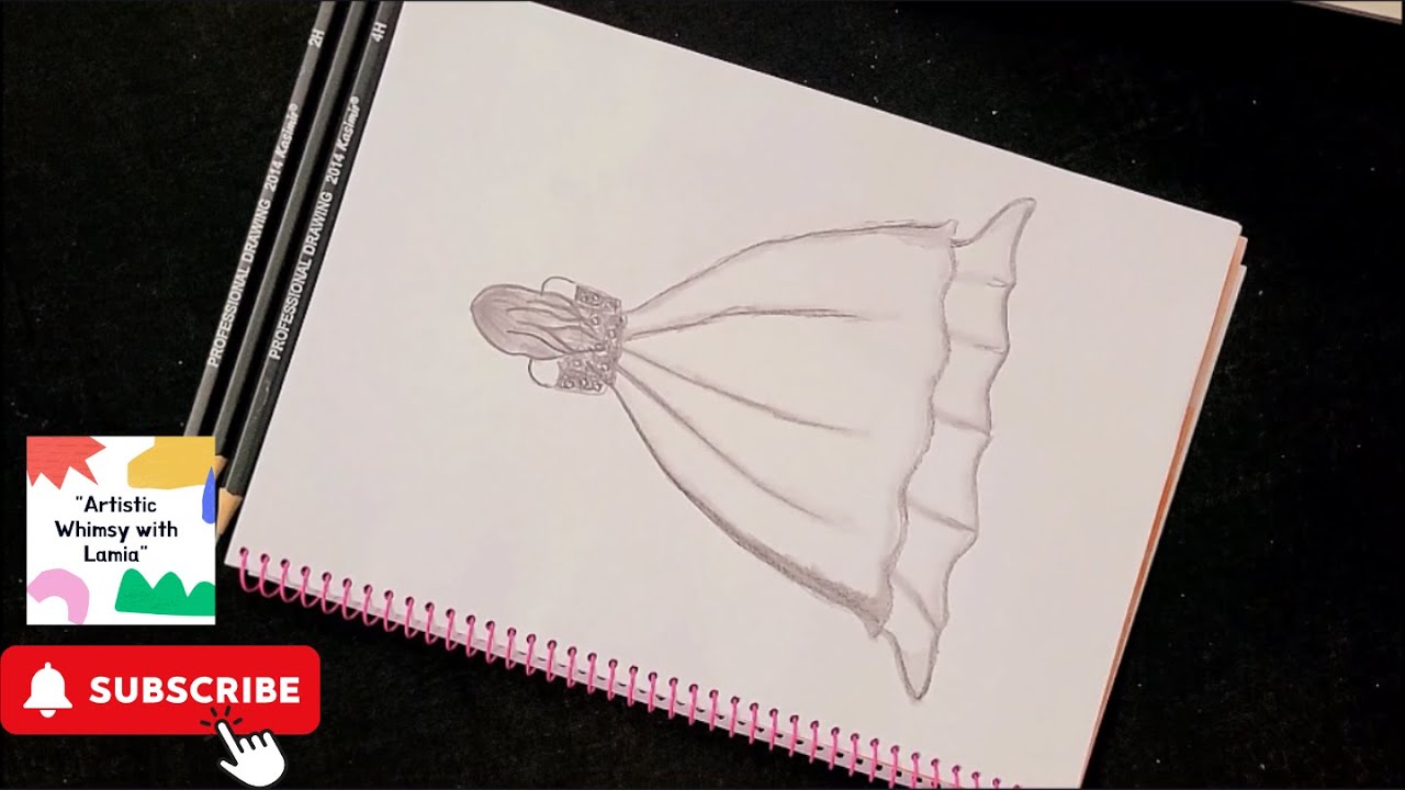 How to Draw a Girl With a Beautiful Traditional Dress Step By Step ...