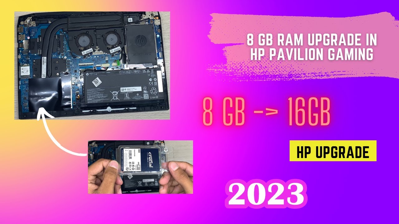 How To Install Ram in Hp Pavilion Gaming Laptop | Ram Upgrade | RAM ...