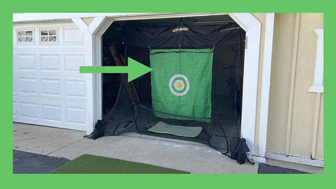 Best Garage Golf Net? Easy Setup & Space-Saving Design - YouTube