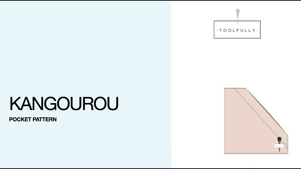 Kangourou pocket pattern. - YouTube
