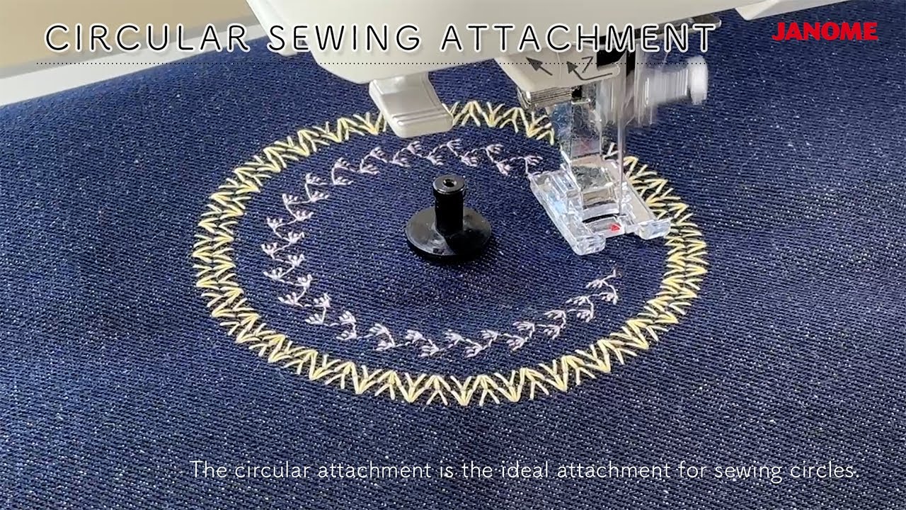 Circular sewing attachment - YouTube