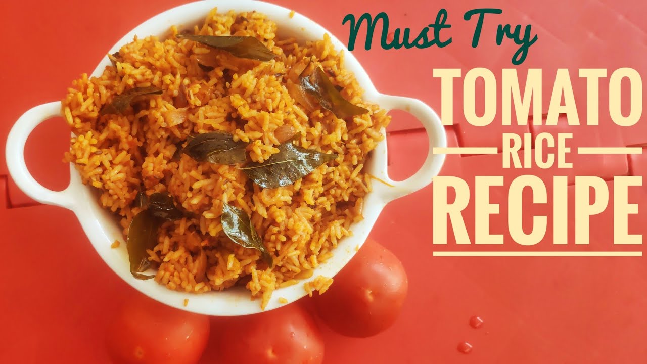 Tomato rice recipe | Tomato pulav | Tomato Bath #StayHome cook #WithMe ...