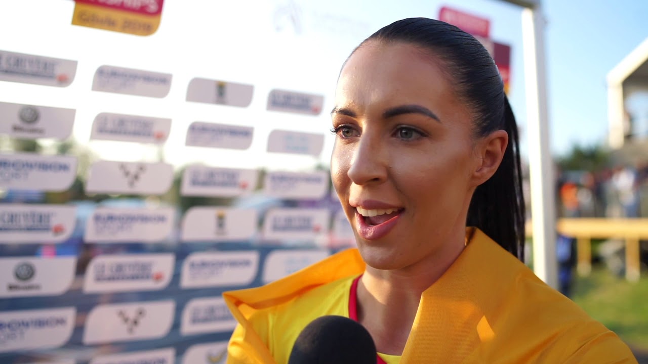 Diana Zagainova (LTU) after winning Gold in the Triple Jump - YouTube