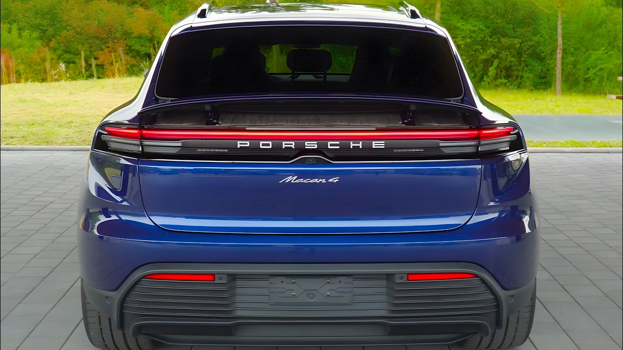 2025 Blue Porsche Macan Electric 4 - Interior and Exterior Walkaround ...