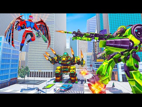 HERO BAT ROBOT BIKE GAMES FLYING BAT ROBOT CAR TRANSFORM NEW GAMEPLAY ...