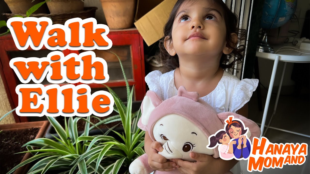 Hanaya learns with Ellie and shows him everything || Educational video ...