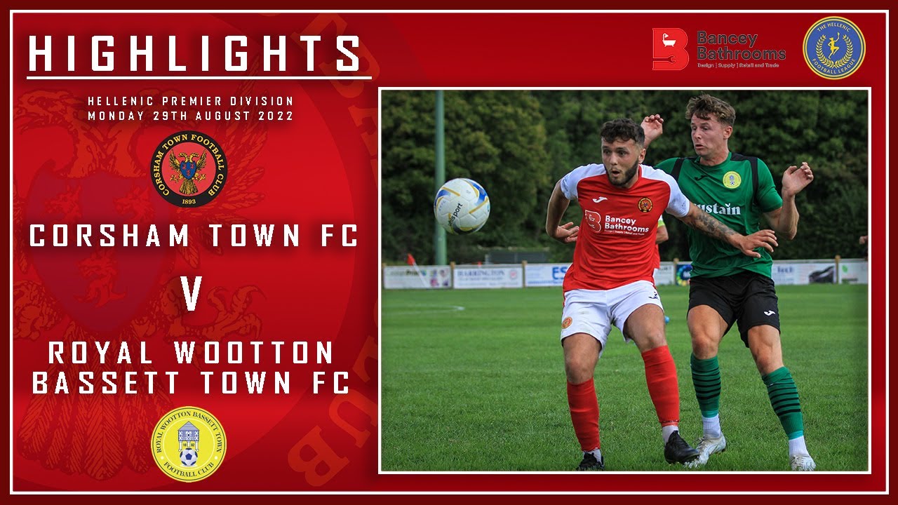 Corsham Town FC 1 V 0 Royal Wootton Bassett Town FC - Hellenic Premier ...