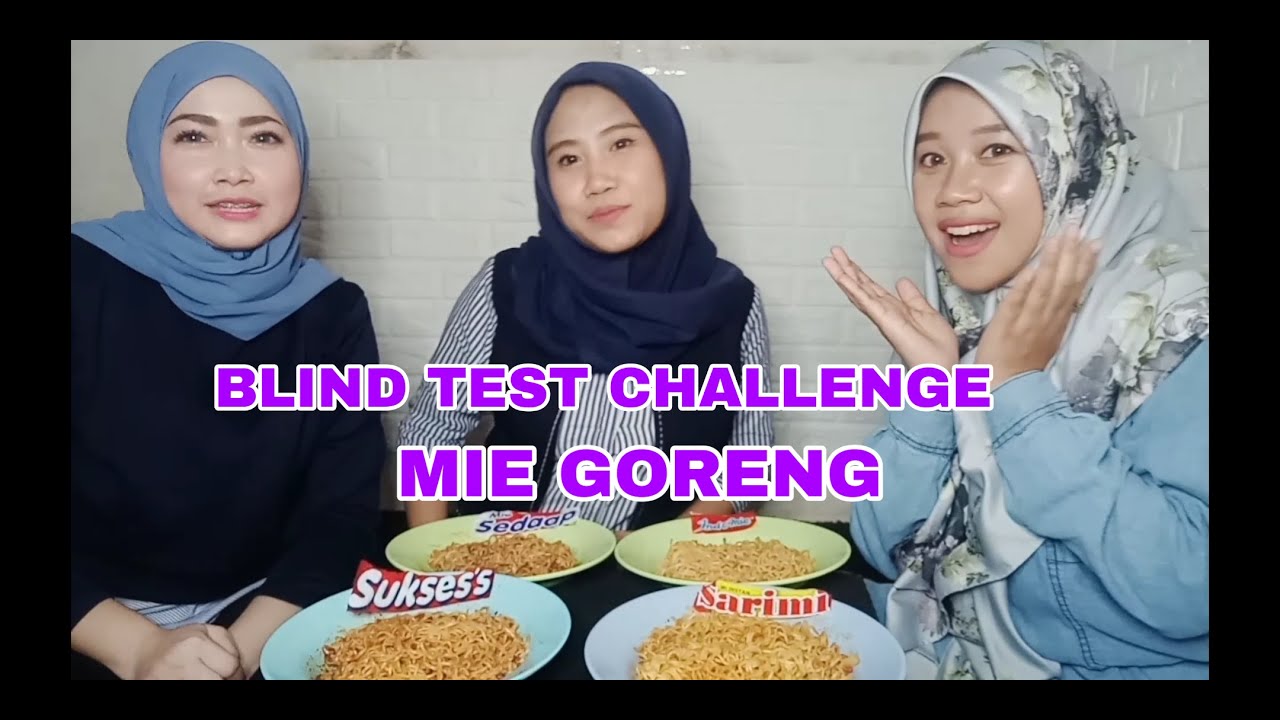 BLIND TEST CHALLENGE | MIE GORENG INSTAN - YouTube