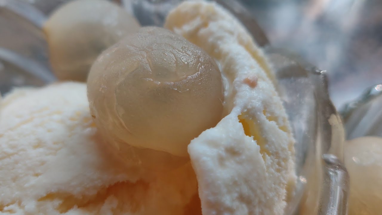 Easy Homemade Litchi Ice-Cream with just 3 ingredients / Yelagiri ...