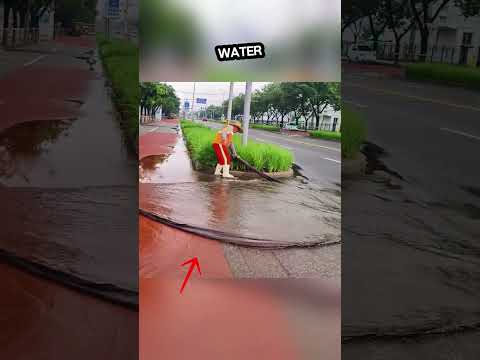 Watch How Japan Clears Road Water in Seconds!