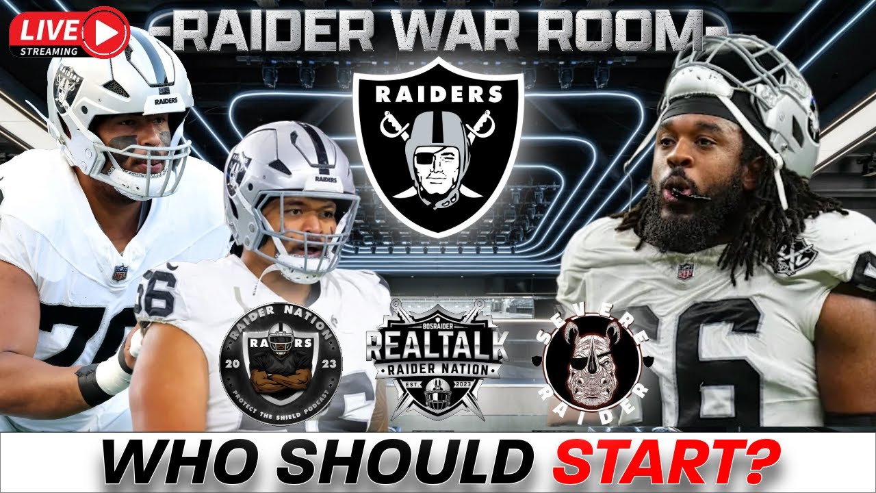🚨LIVE -RAIDER WAR ROOM- Should Caleb Rogers be the STARTER? What does ...