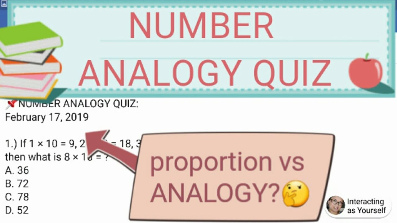 NUMBER ANALOGY quiz - YouTube
