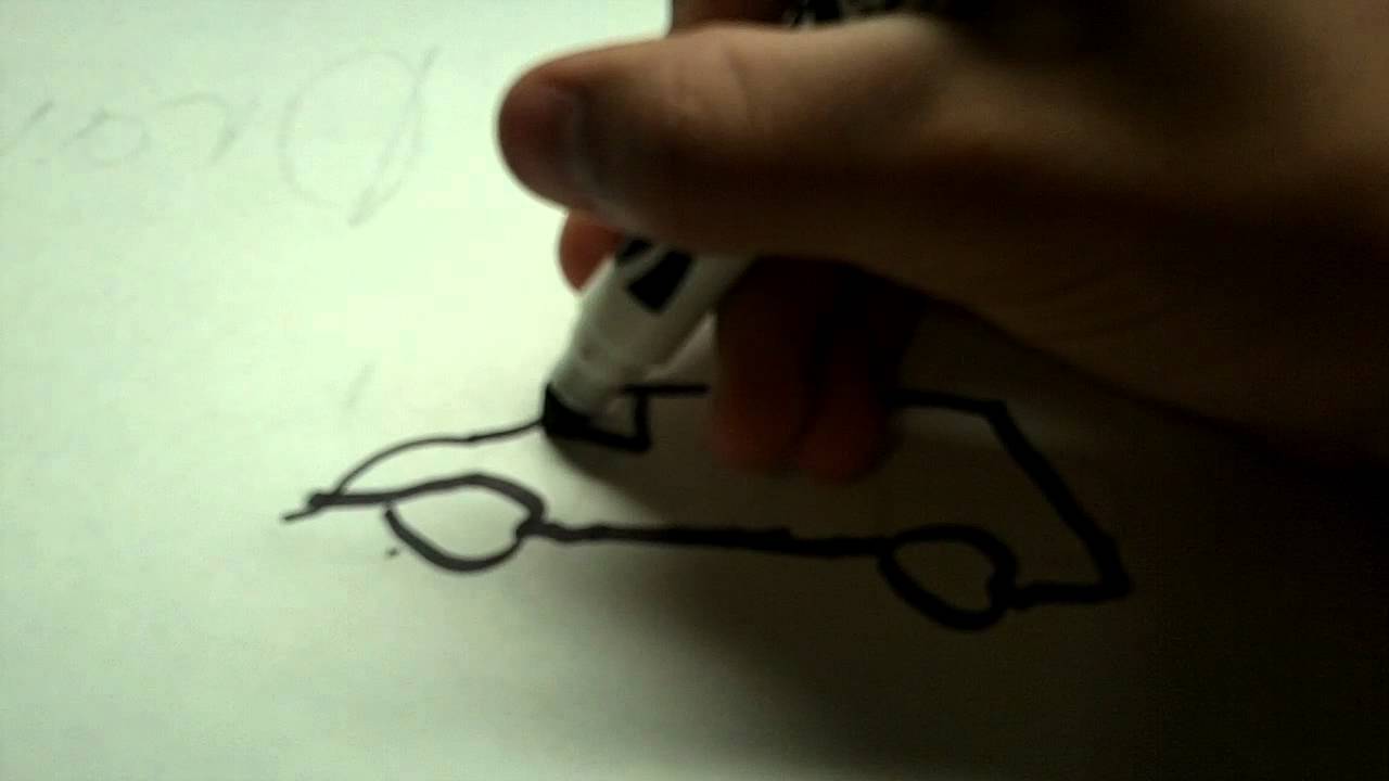 how to draw the batmobile - YouTube