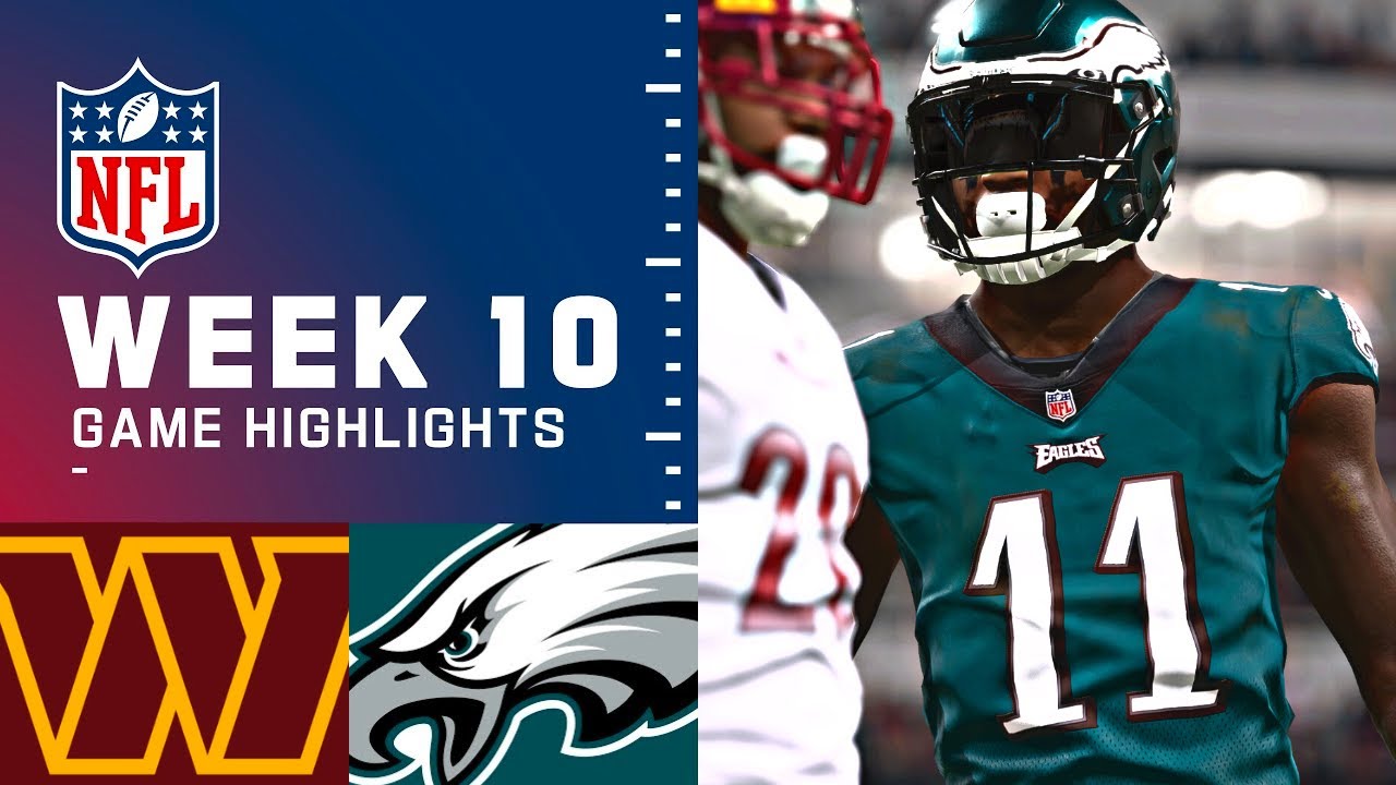 Commanders vs. Eagles Week 10 - Madden 23 Simulation Highlights - YouTube