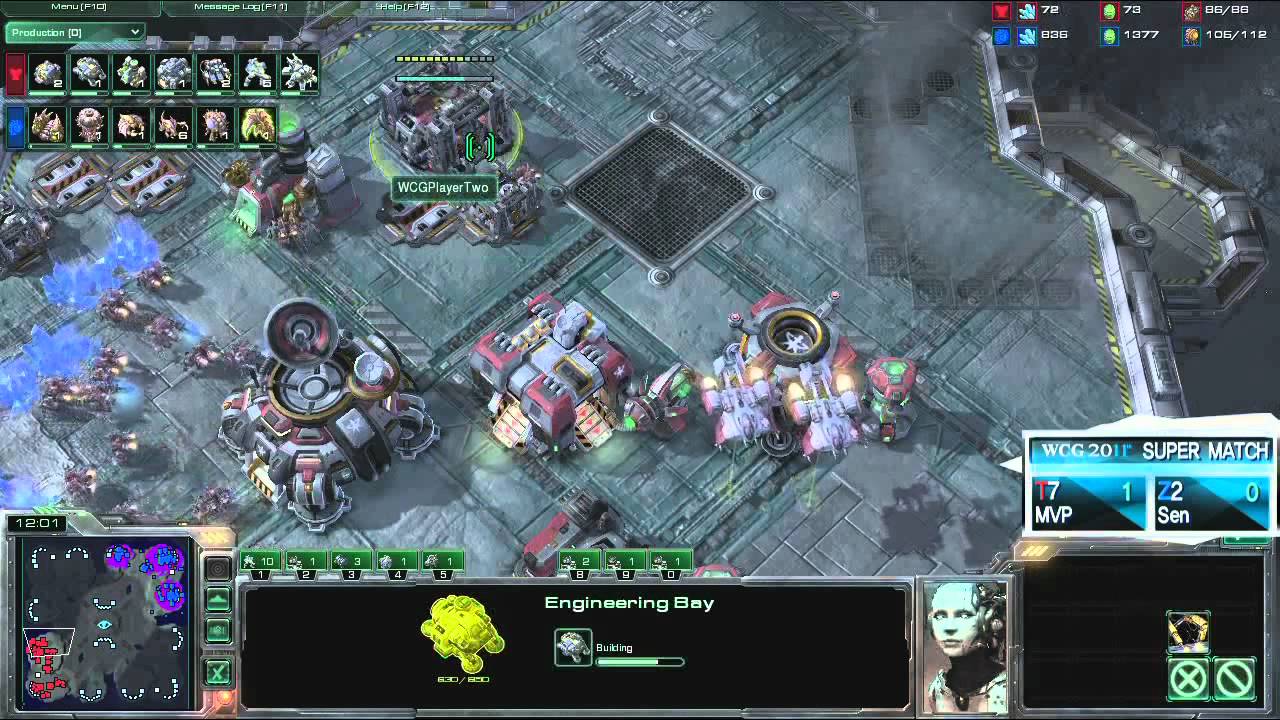 [WCG2011GF] SC2 Super Match Mvp vs sen - YouTube