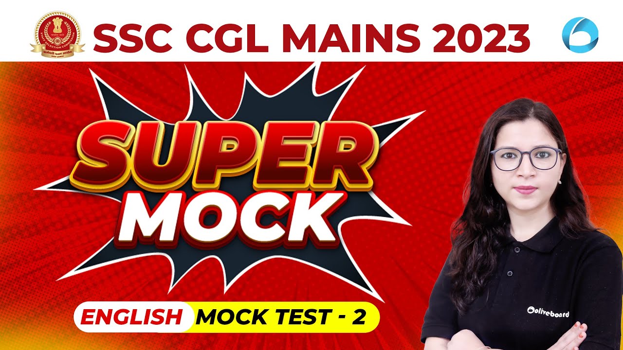 SSC CGL Mains 2023 English | English | Super Mock Test - 2 | English By ...