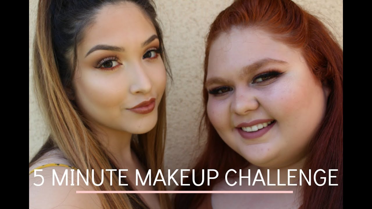 FIVE MINUTE MAKEUP CHALLENGE - YouTube