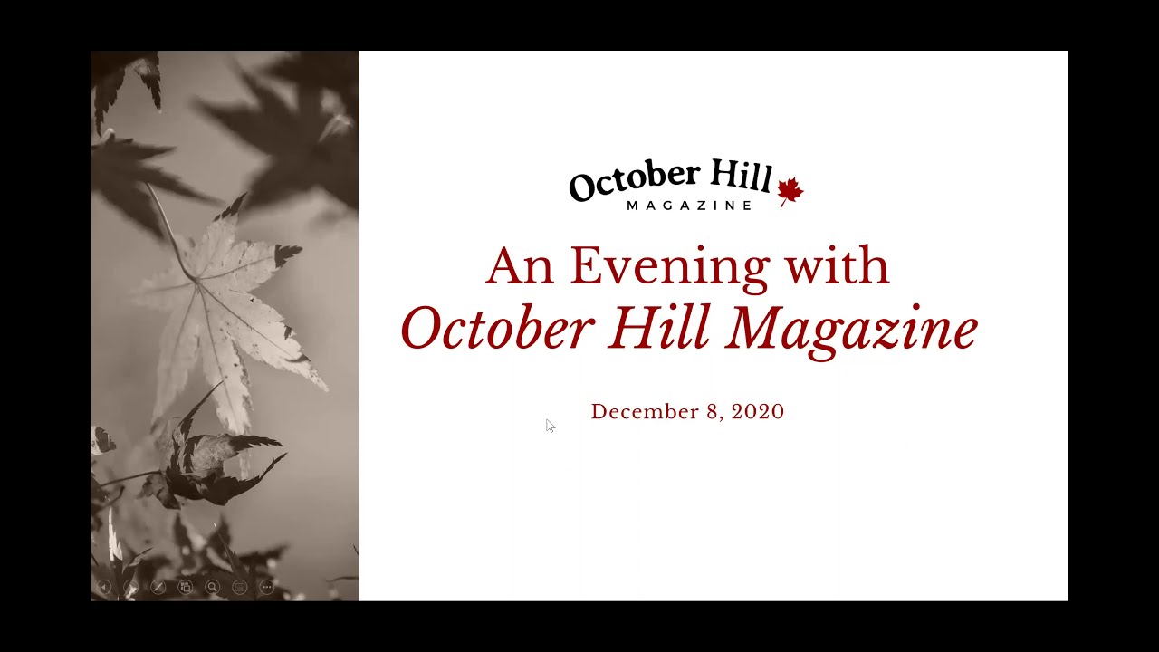 An Evening with October Hill Magazine - YouTube