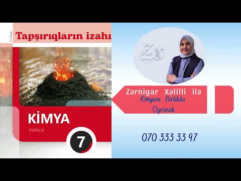 7-ci sinif 2-ci hissə səh.34 6.2 Kimyəvi reaksiyaların əlaməti