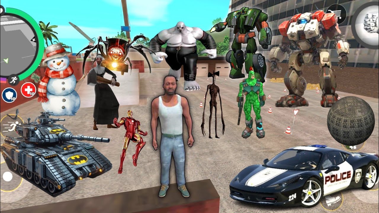 Franklin Make New Transformer Military Base In Rope Hero Vice Town ...