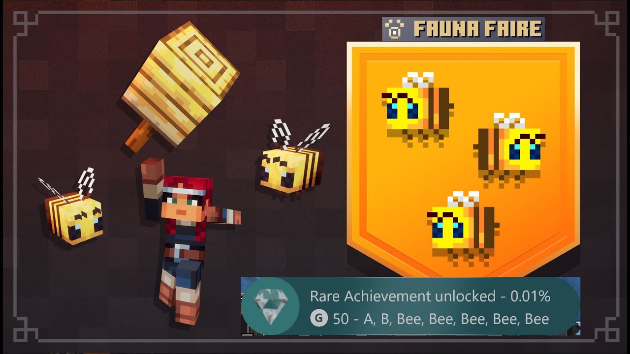 Minecraft Dungeons - A, B, Bee, Bee, Bee, Bee, Bee - YouTube