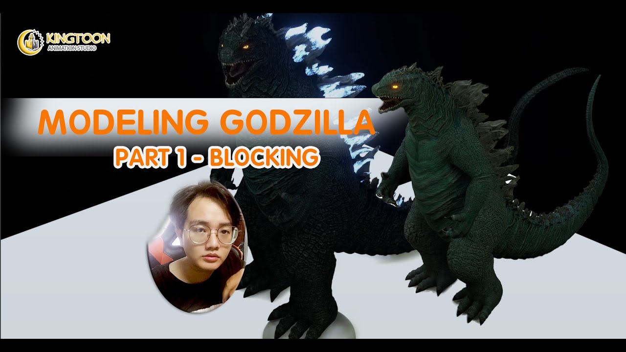 Model nhân vật Godzilla -BÀI 1 SETUP & BLOCKING - Blender Tutorial cơ ...
