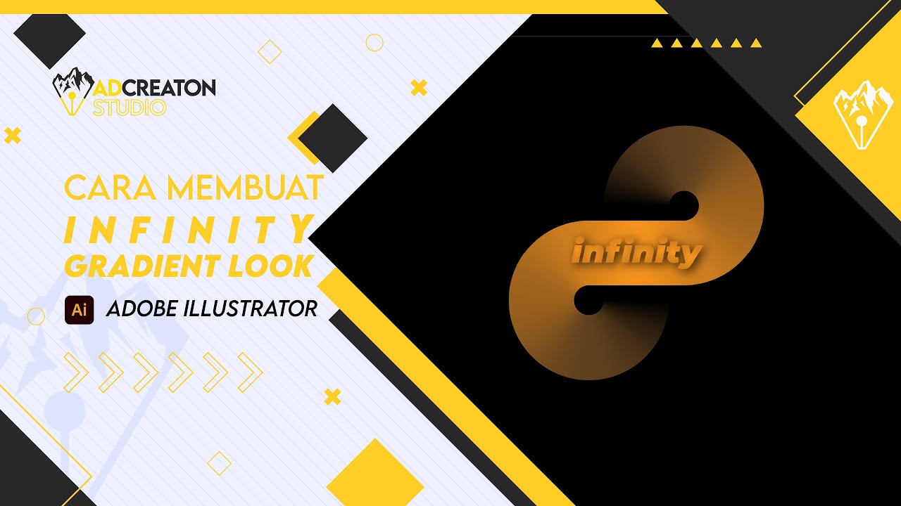 Cara Membuat Infinity Gradient Look Di Adobe Illustrator CC 2020 - YouTube
