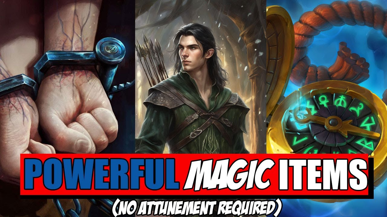 Essential POWERFUL Magic Items For D&D WITHOUT Attunement - YouTube