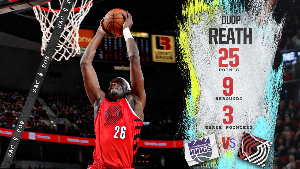 Duop Reath Highlights (25 PTS) | Trail Blazers vs. Kings | Dec. 26 ...