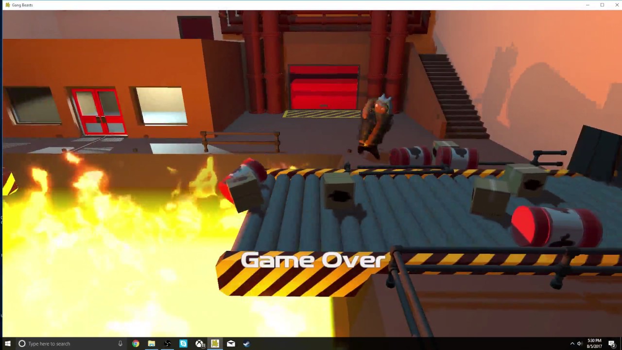 Only Red Chicken Gang Beasts - YouTube
