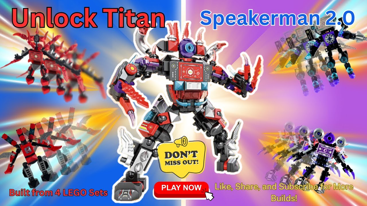 Ultimate Build Challenge: LEGO Titan SPEAKER MAN 2.0 – The Final Form ...