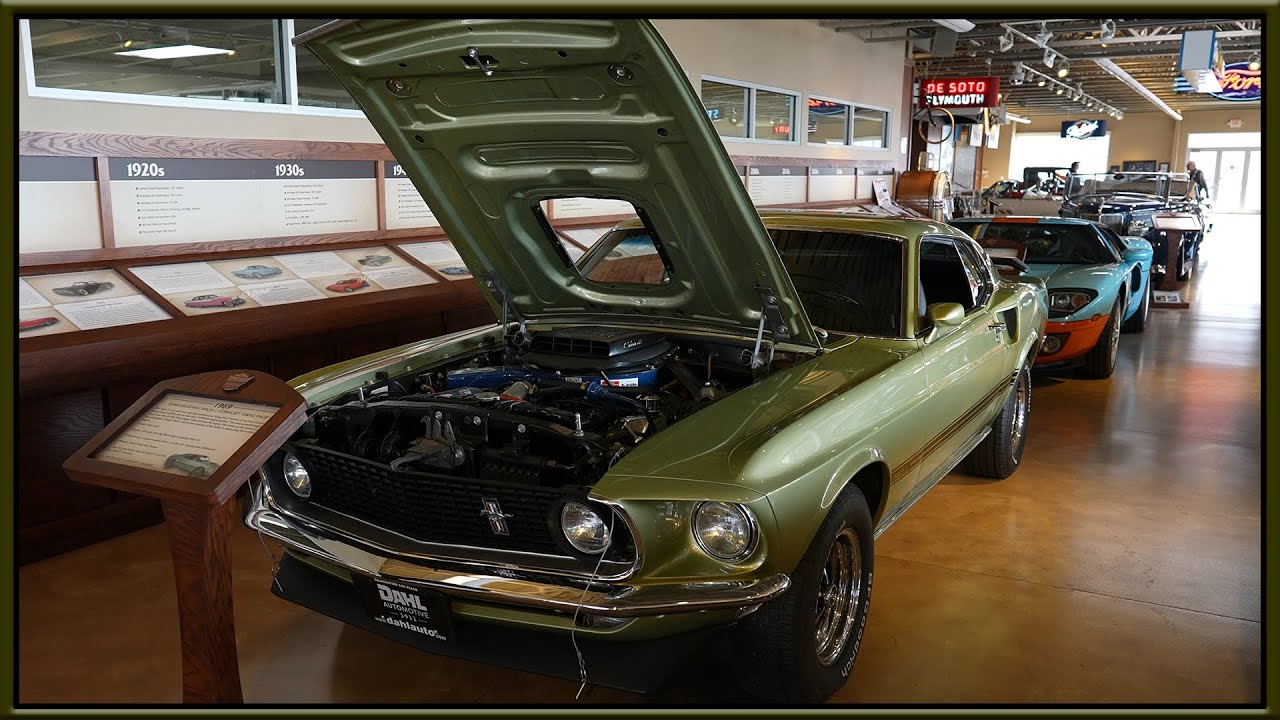 1969 Ford Mustang Mach I at Dahl Auto Museum La Crosse Wisconsin - YouTube