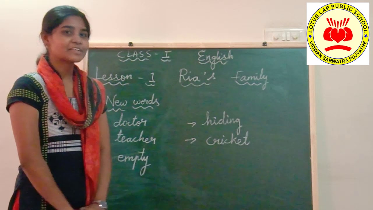 Class I English Lesson 1 Video 1 - YouTube