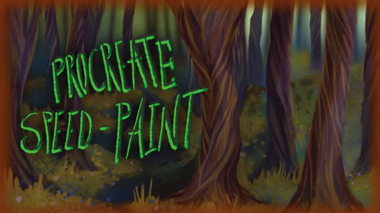 Forest - Procreate speed painting - YouTube