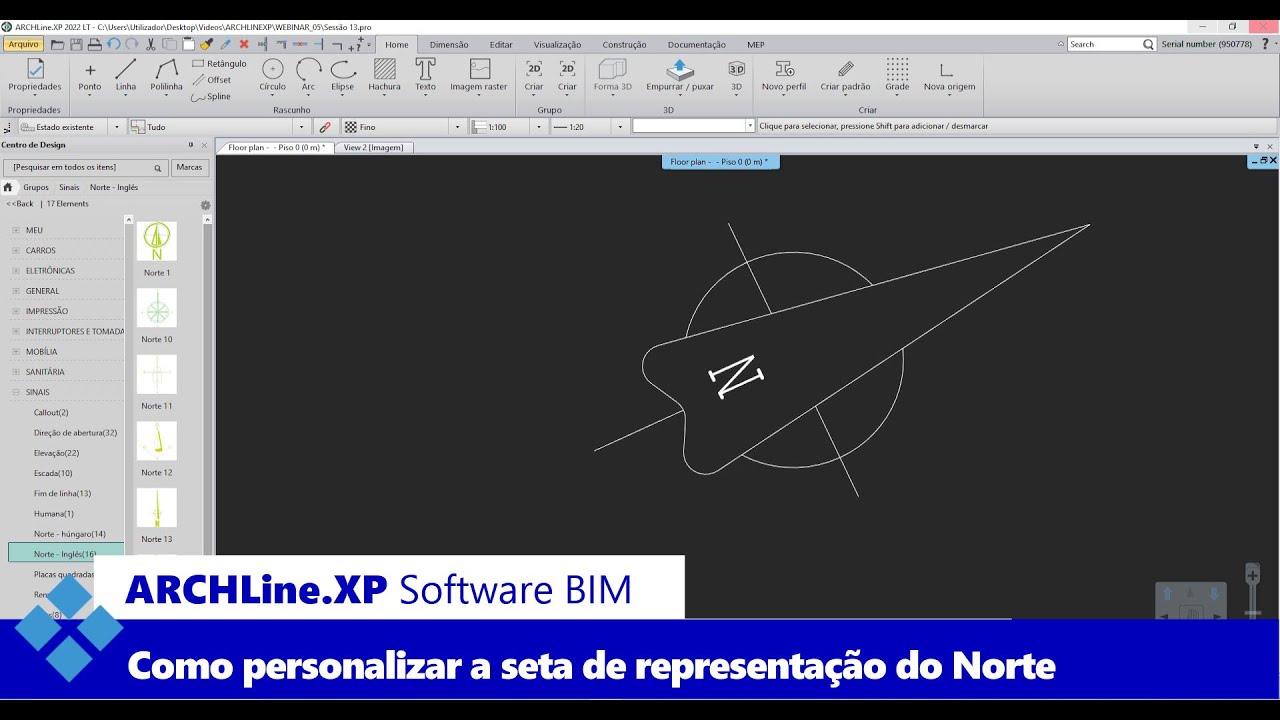 Tutorial Software BIM: Como Personalizar a Simbologia do Norte no ...
