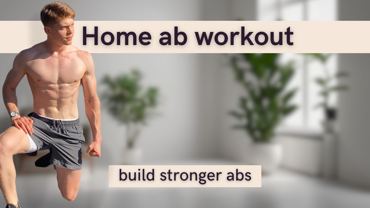 Home ab workout for everyday ab strength - no equipment - YouTube