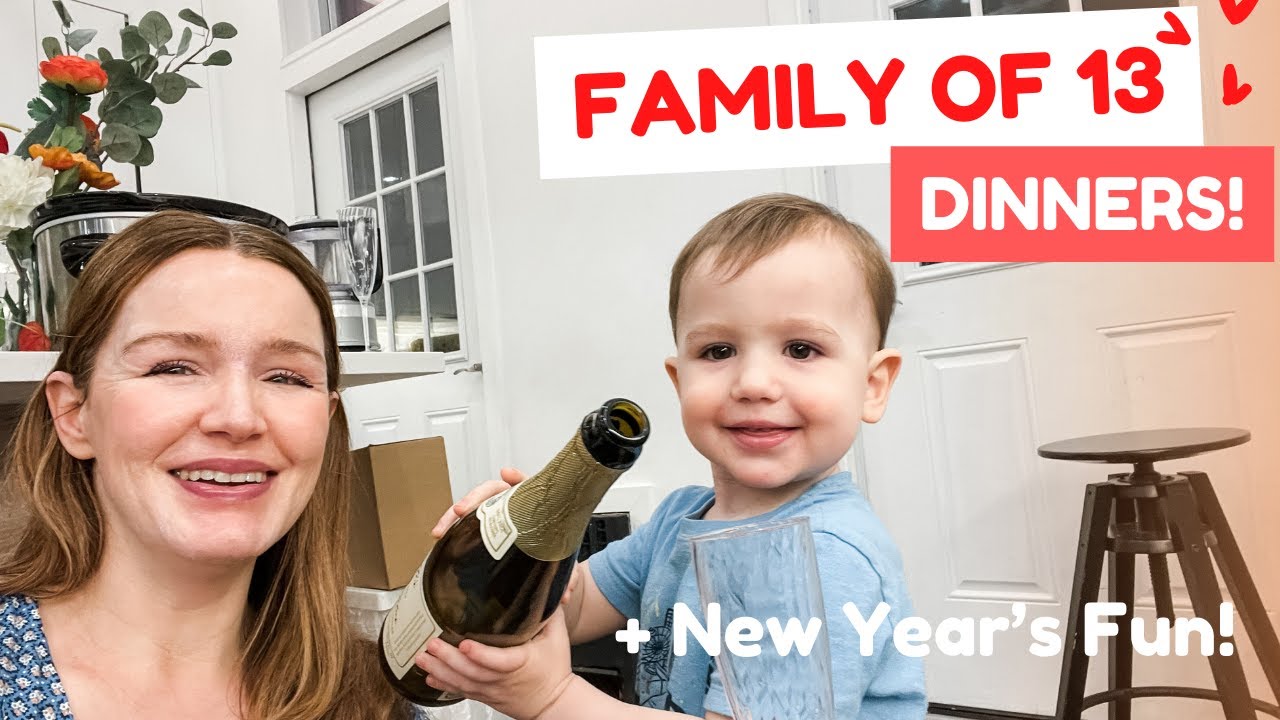 Family of 13 ️ What we eat in a week + New Year's fun! - YouTube