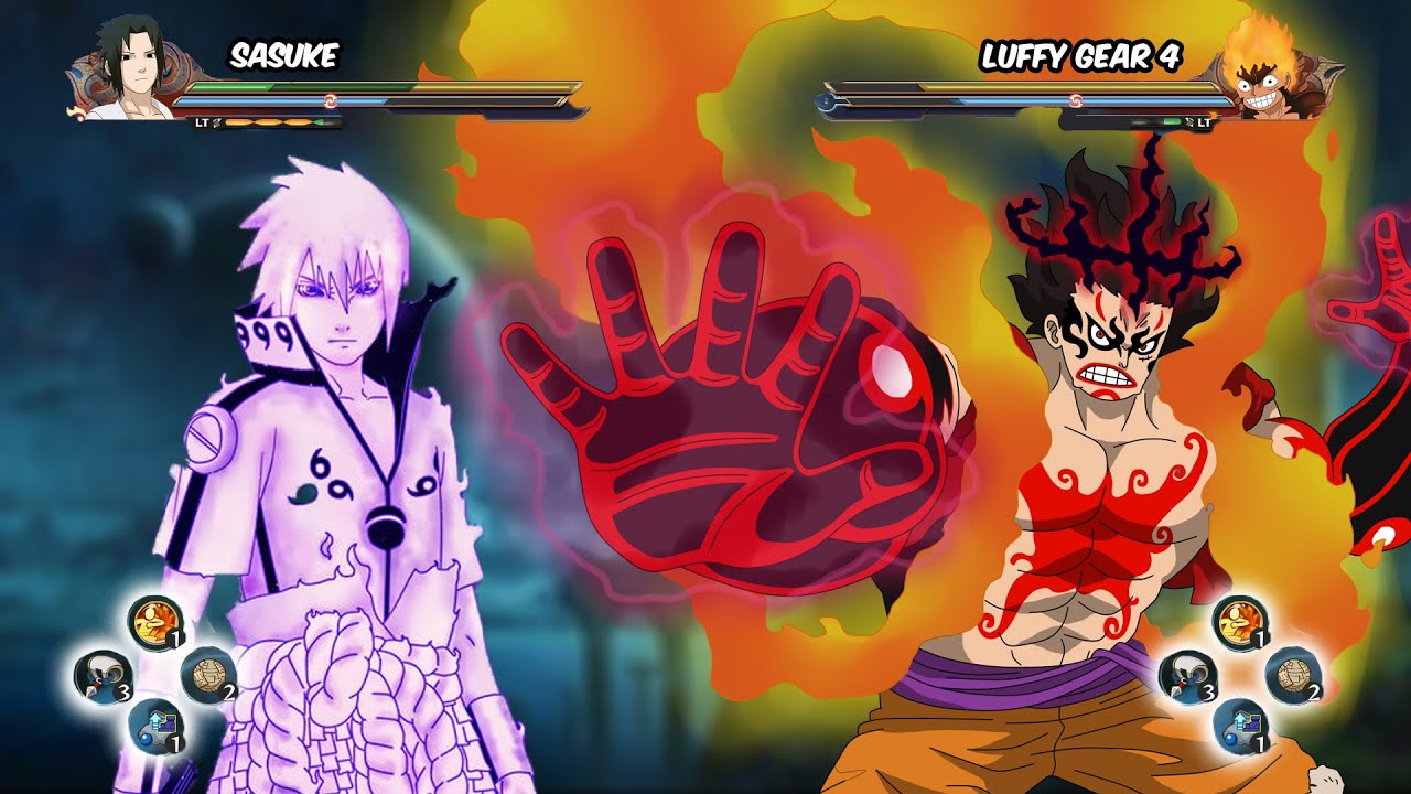 SASUKE ARMOR SUSANO'O VS LUFFY GEAR 4 | Xenoverse 2 - YouTube