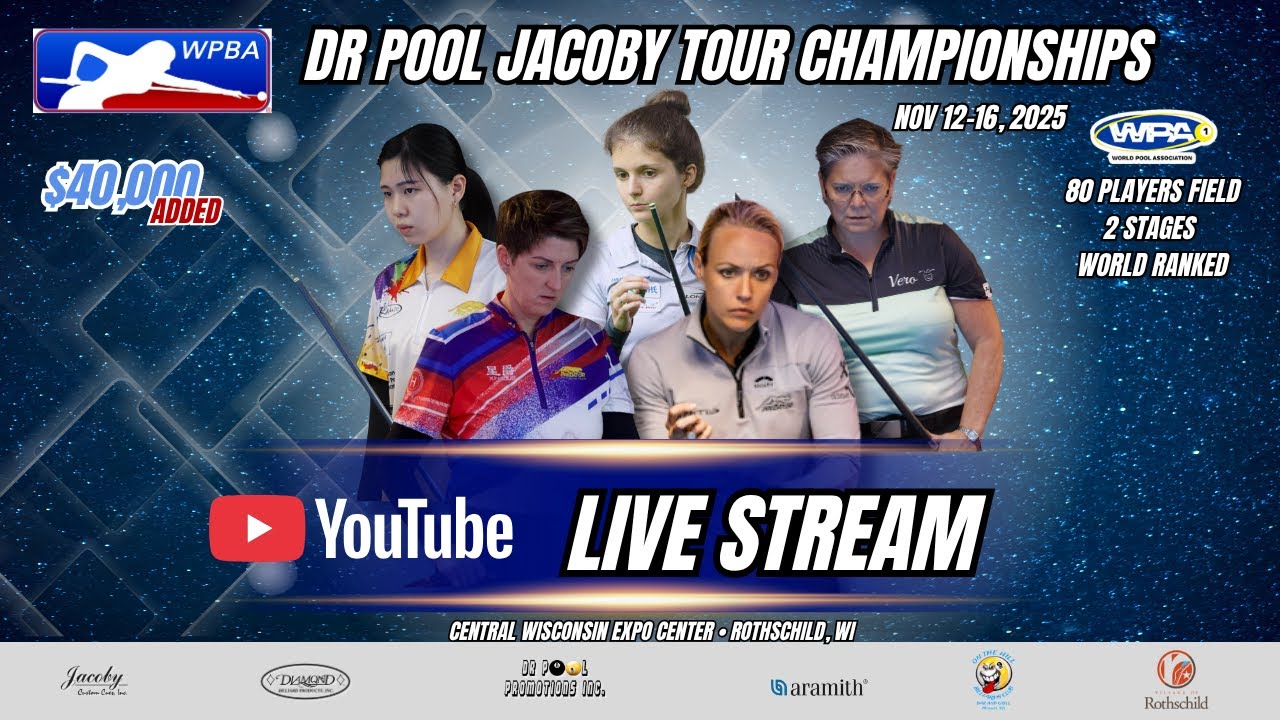 2025 Dr Pool Jacoby Tour Championships Pia Filler vs Monica Webb - YouTube