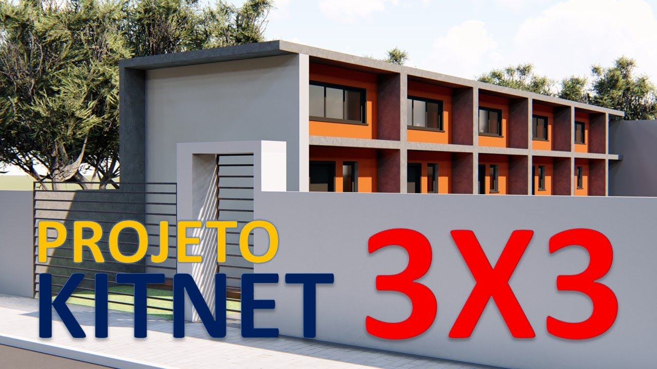Kitnet 3x3 em terreno de 5x20, com lavanderia compartilhada / 9m² ...
